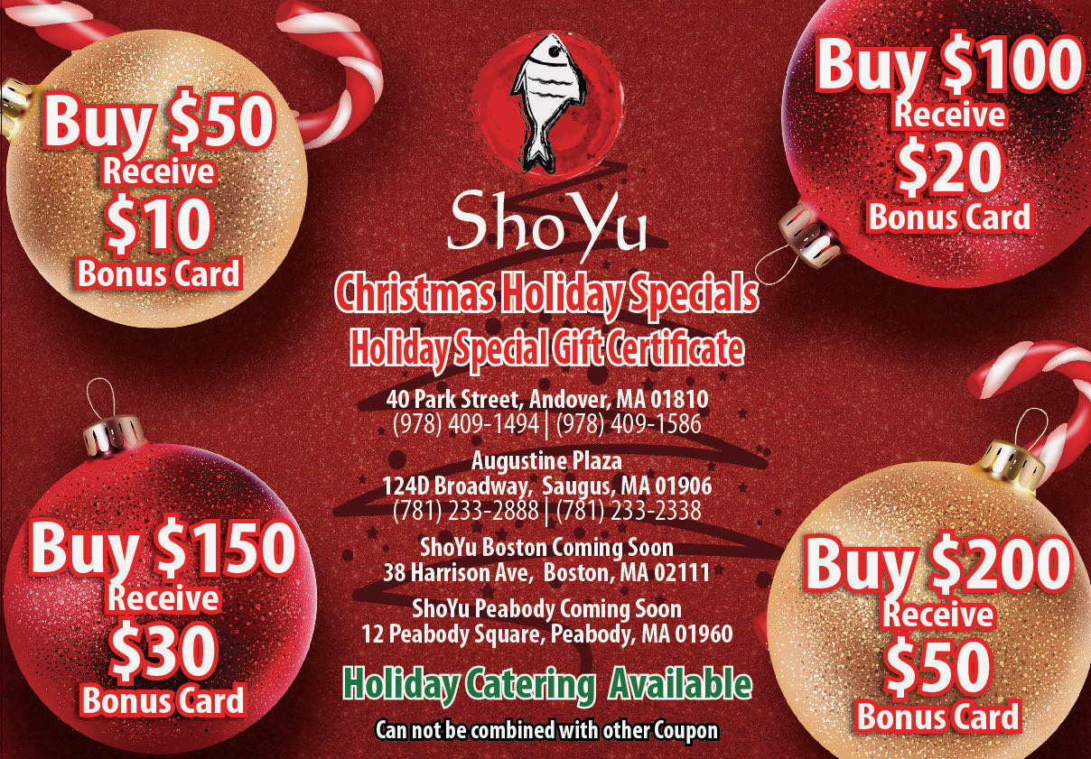 Welcome to Shoyu Restaurant